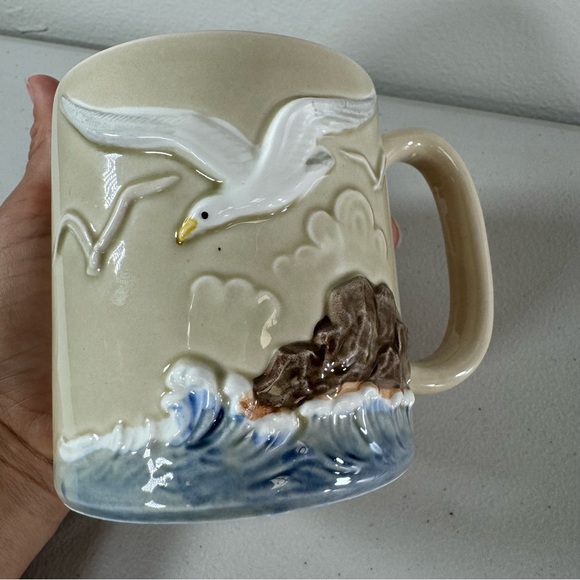 Vintage | Dining | Vintage Japanese Mug Hand Painted Ceramic Coffee Cup ...